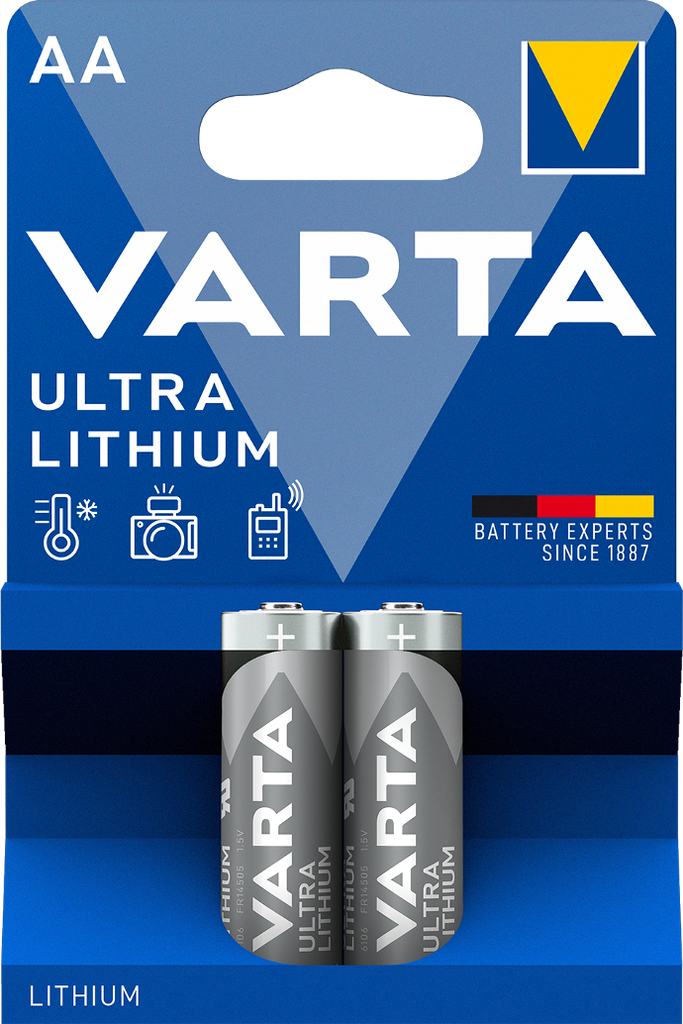 Varta Ultra Lithium AA Blister 2 Pieces Battery